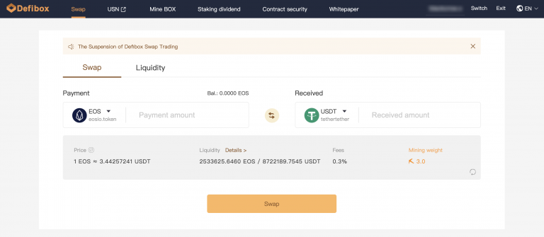 Defiboxでイールドファーミングのやり方｜EOSERS（イオサーズ）